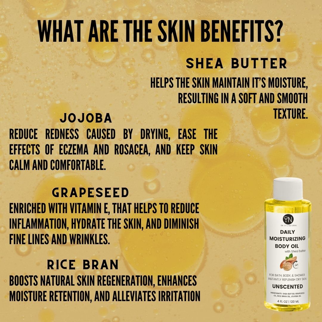 Cherry Blossom Shea Body Oil | 4 fl oz | Oh It's Natural